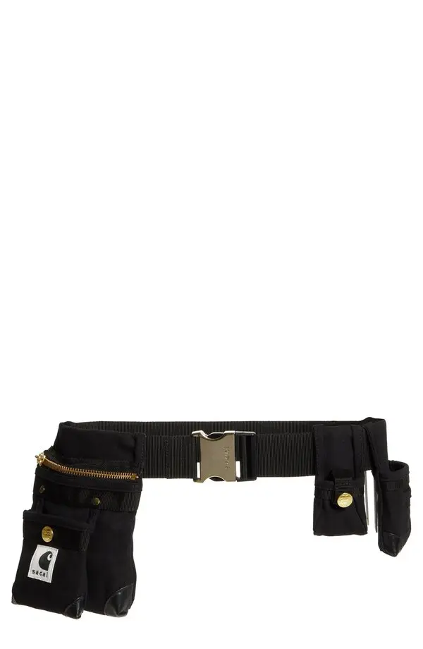 Sacai Carhartt Wip Pouch Belt - Black | Editorialist