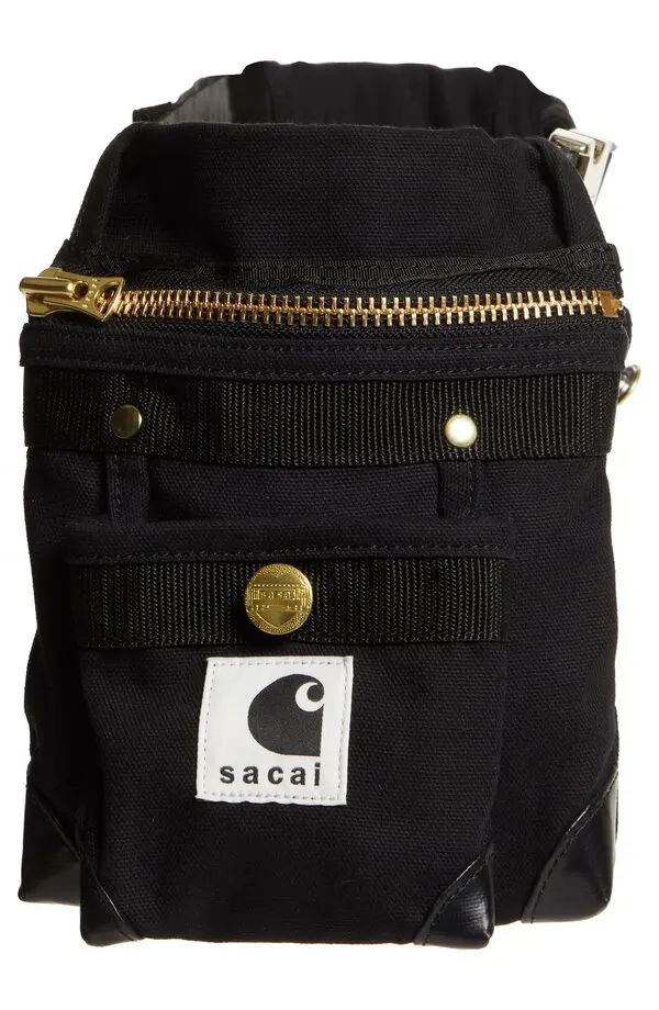 Sacai Carhartt Wip Pouch Belt - Black | Editorialist