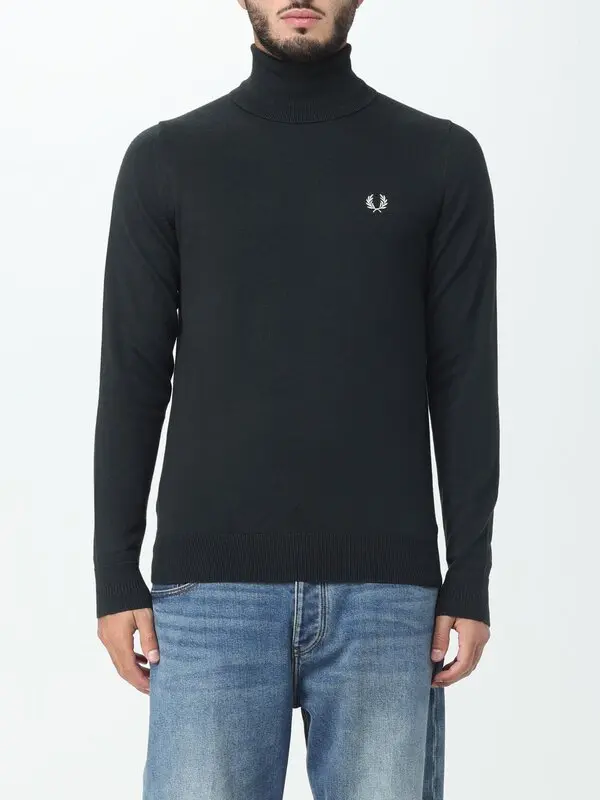 Fred Perry Turtleneck Sweater - Green