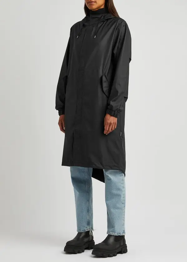 Rains Fishtail Hooded Waterproof Parka