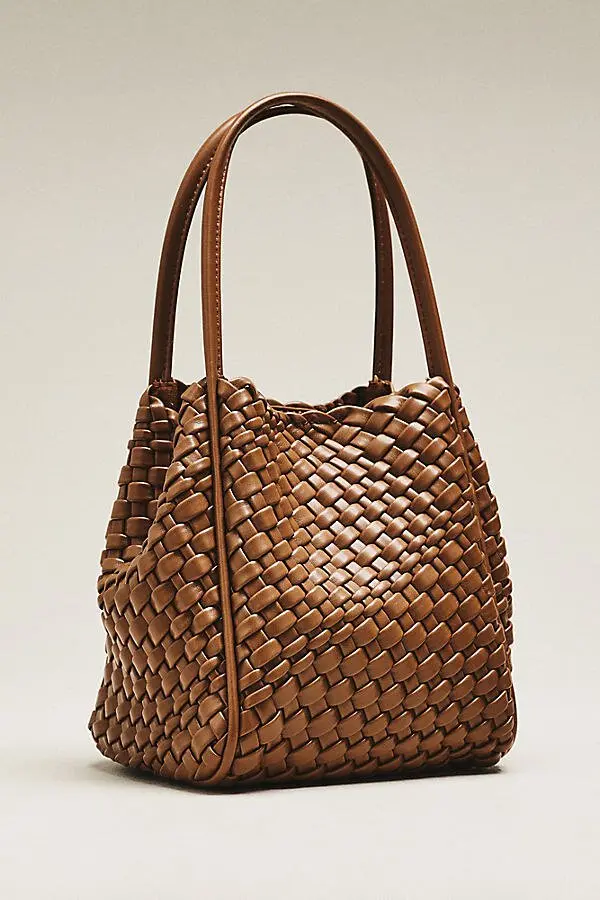 Anthropologie Hollace Woven Mini Tote - Neutral
