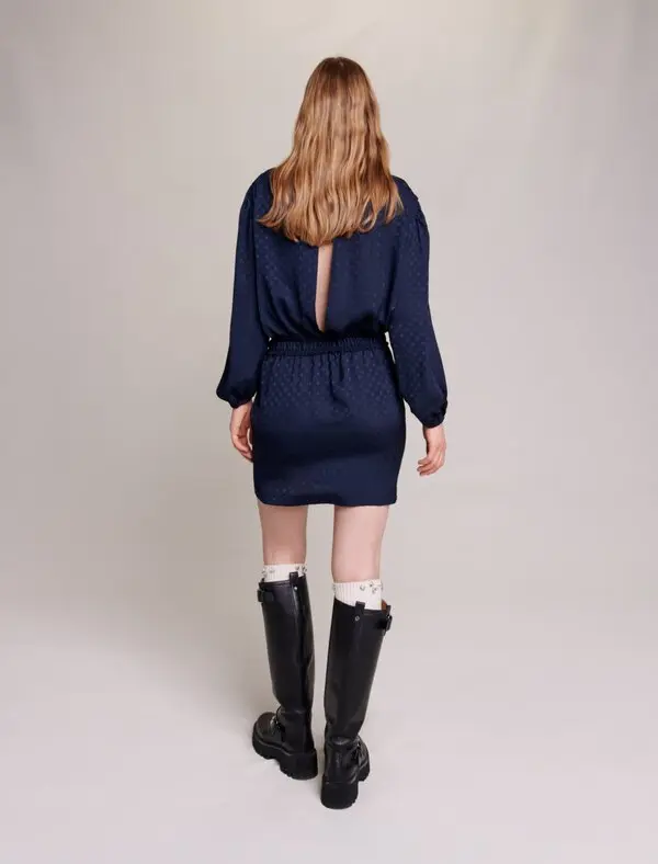 Maje Short Jacquard Dress