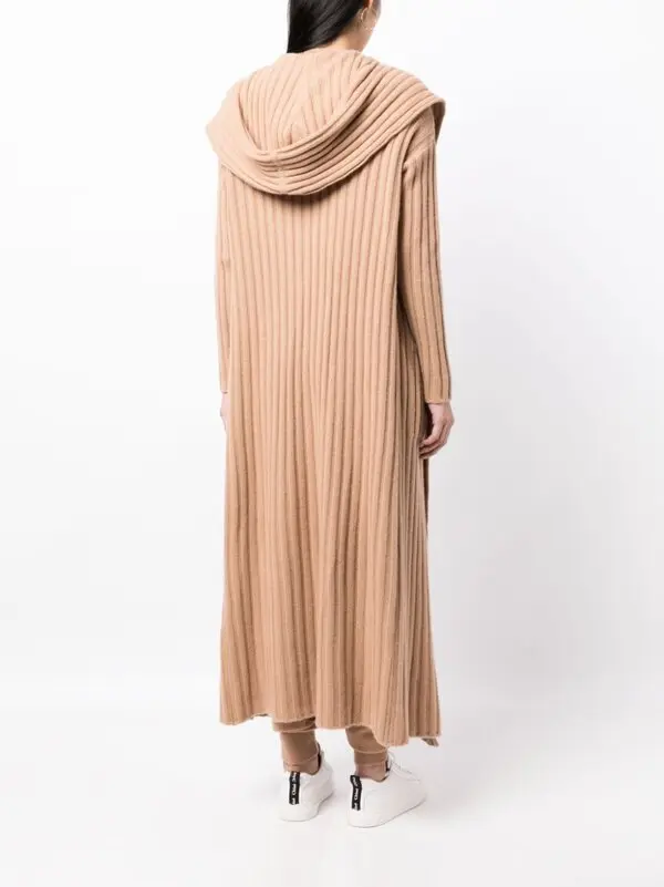 TEDDY CASHMERE Amalfi Cashmere Midi Cardigan-coat - Neutrals