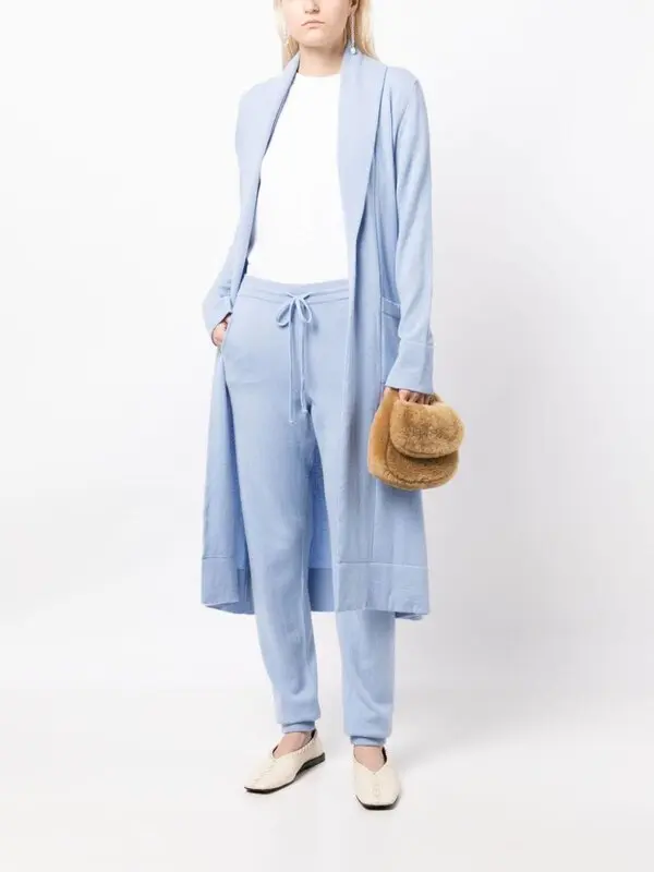TEDDY CASHMERE Milano Cashmere Track Pants - Blue