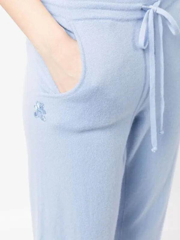 TEDDY CASHMERE Milano Cashmere Track Pants - Blue