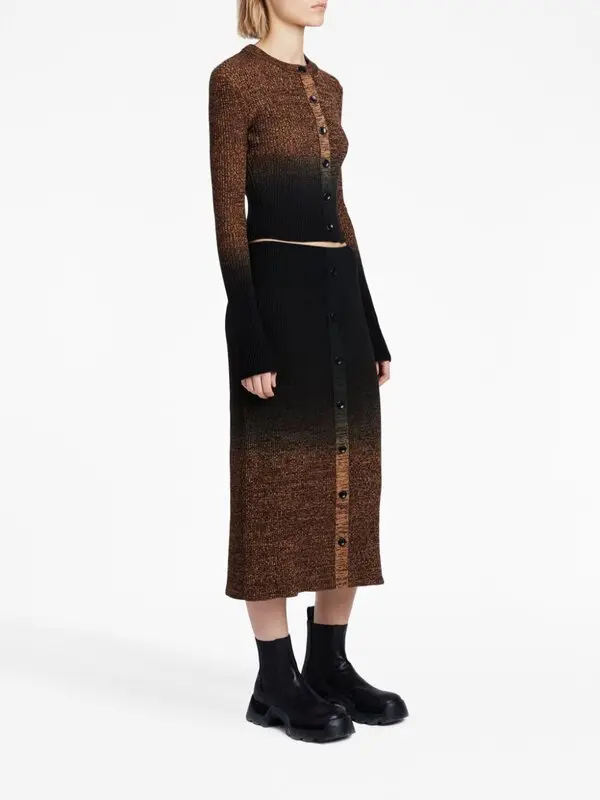 Proenza Schouler White Label Gradient-effect Knit Skirt