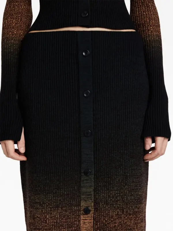 Proenza Schouler White Label Gradient-effect Knit Skirt