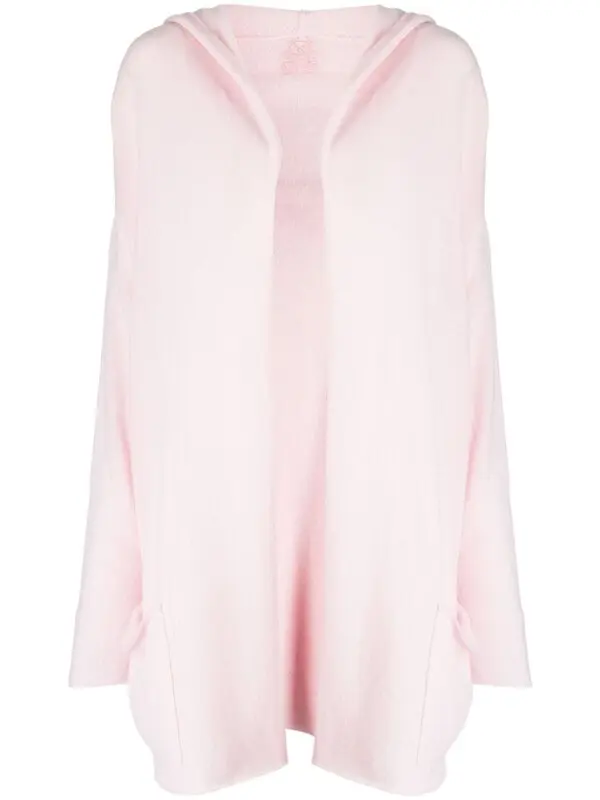 TEDDY CASHMERE Napoli Hooded Cardigan - Pink