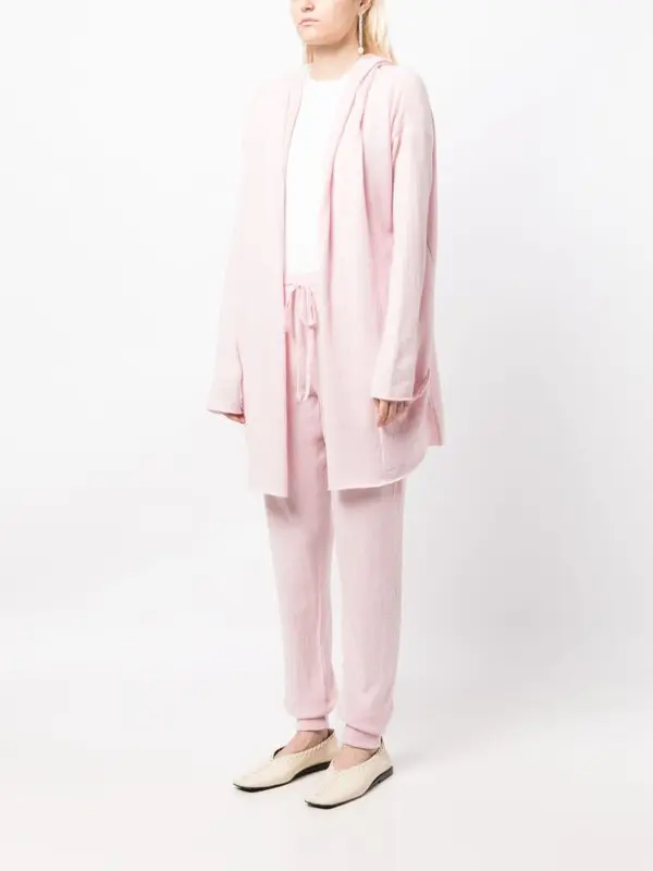 TEDDY CASHMERE Napoli Hooded Cardigan - Pink