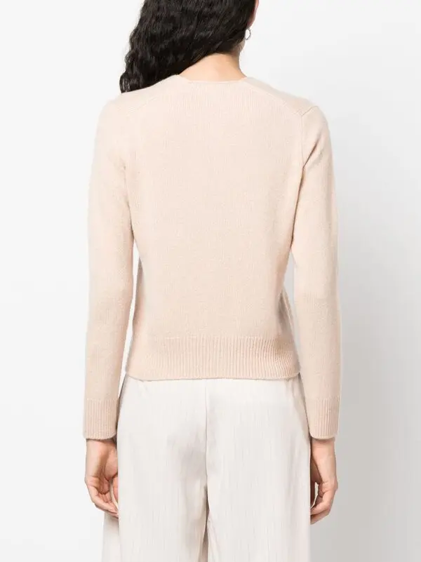 Vince V-neck Cashmere Cardigan - Neutrals
