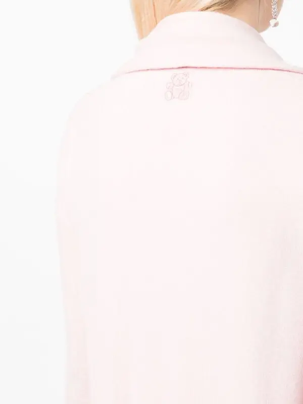 TEDDY CASHMERE Venezia Open-front Cashmere Cardigan - Pink
