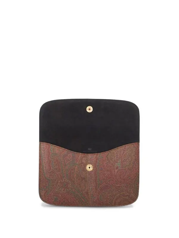 Etro Paisley-print Leather Wallet - Brown