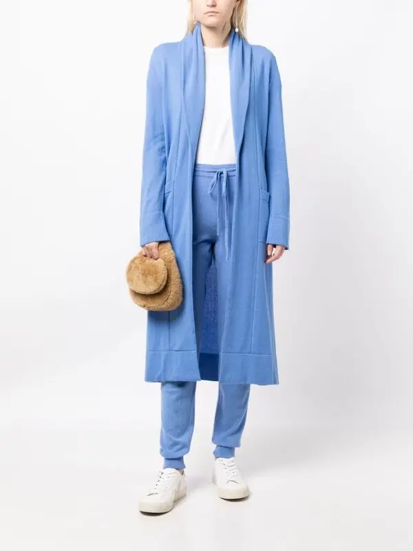 TEDDY CASHMERE Venezia Open-front Cashmere Cardigan - Blue