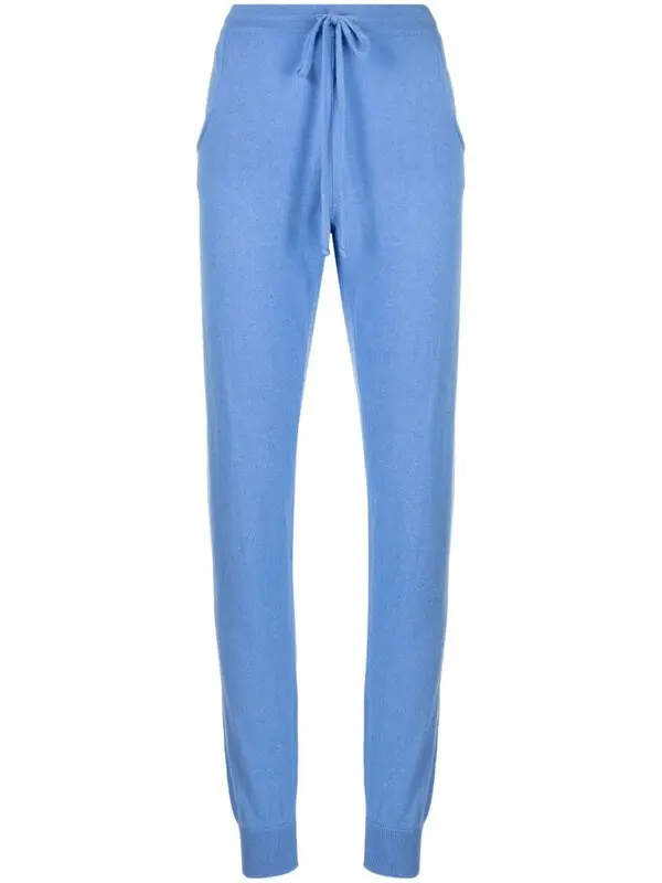TEDDY CASHMERE Milano Cashmere Track Pants - Blue