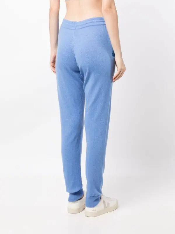 TEDDY CASHMERE Milano Cashmere Track Pants - Blue