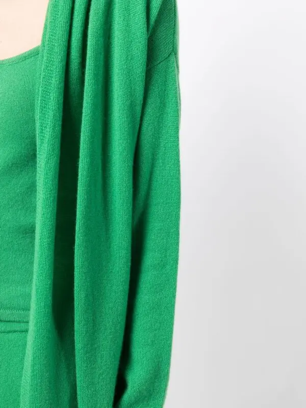 TEDDY CASHMERE Napoli Hooded Cardigan - Green