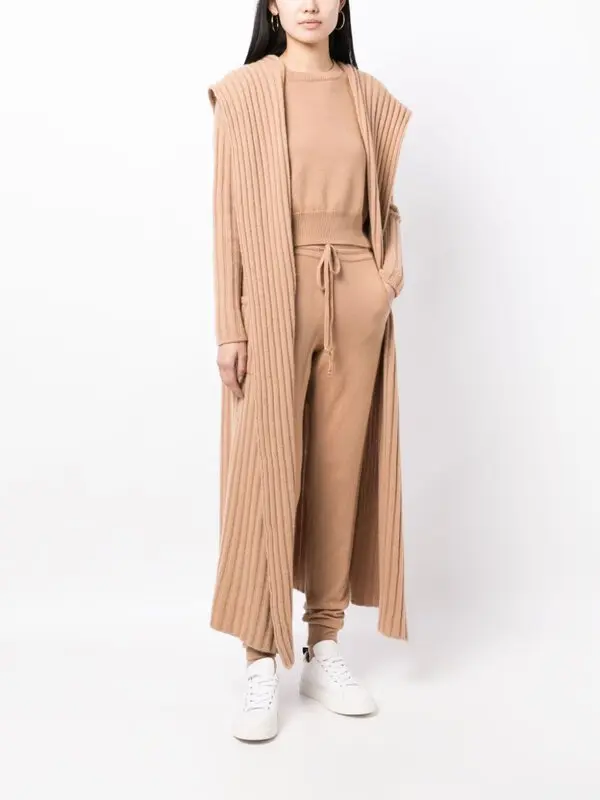 TEDDY CASHMERE Genova Sleeveless Cropped Jumper - Brown