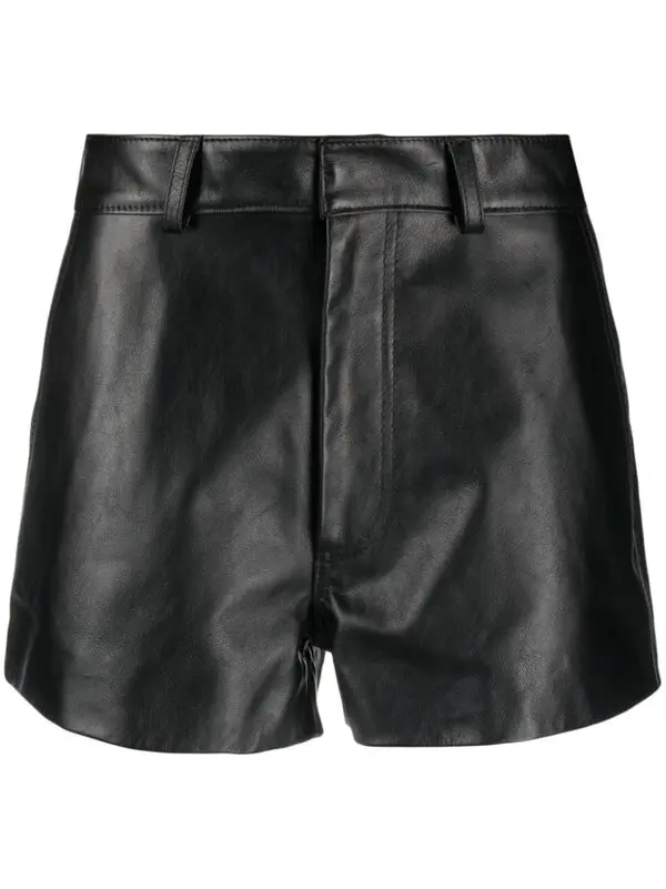 Gcds Thigh-length Leather Shorts