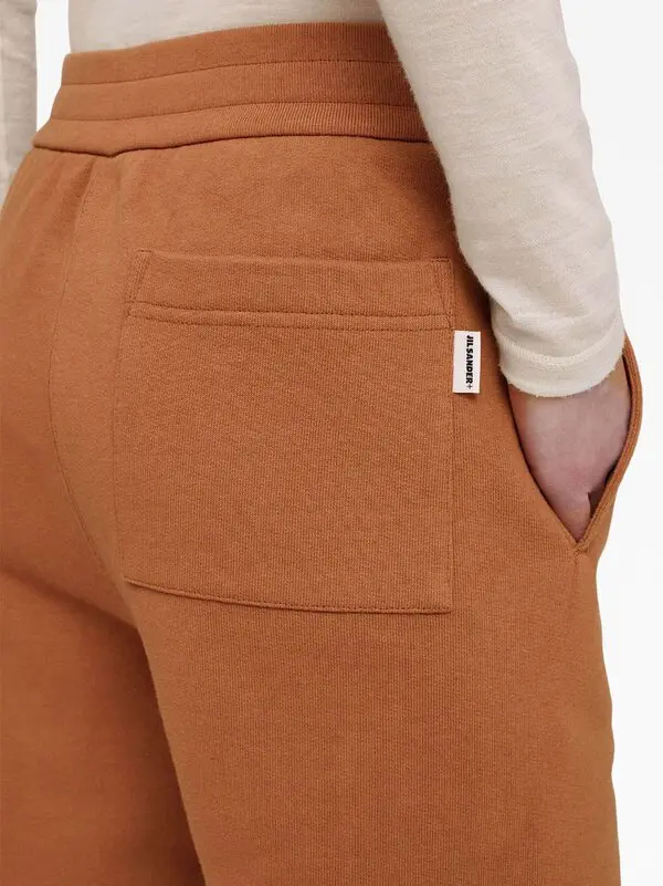JIL SANDER Cotton Track Pants - Brown