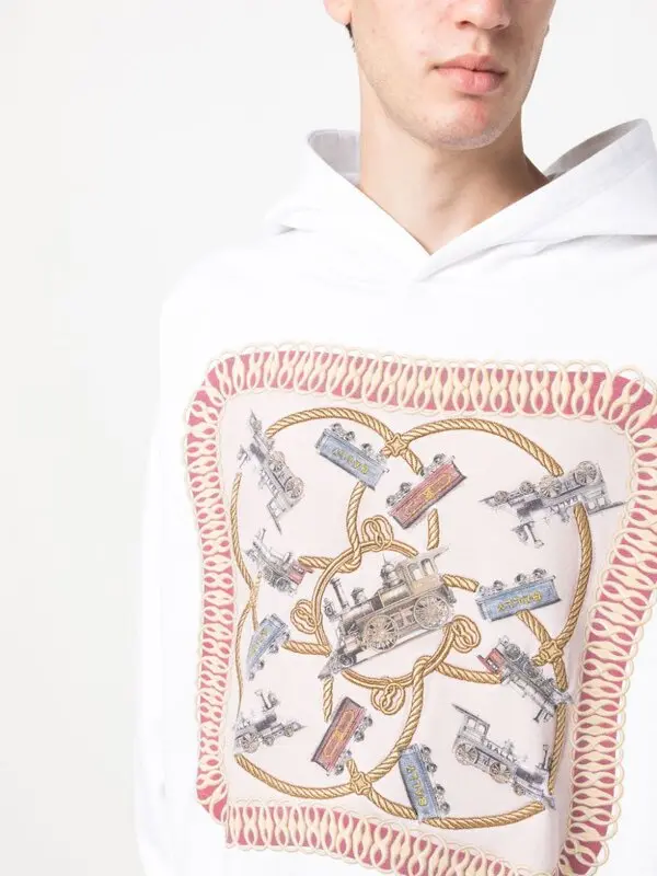 Bally Graphic-print Hoodie - White