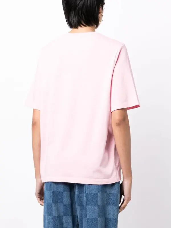 Maison Kitsuné Logo-print T-shirt - Pink