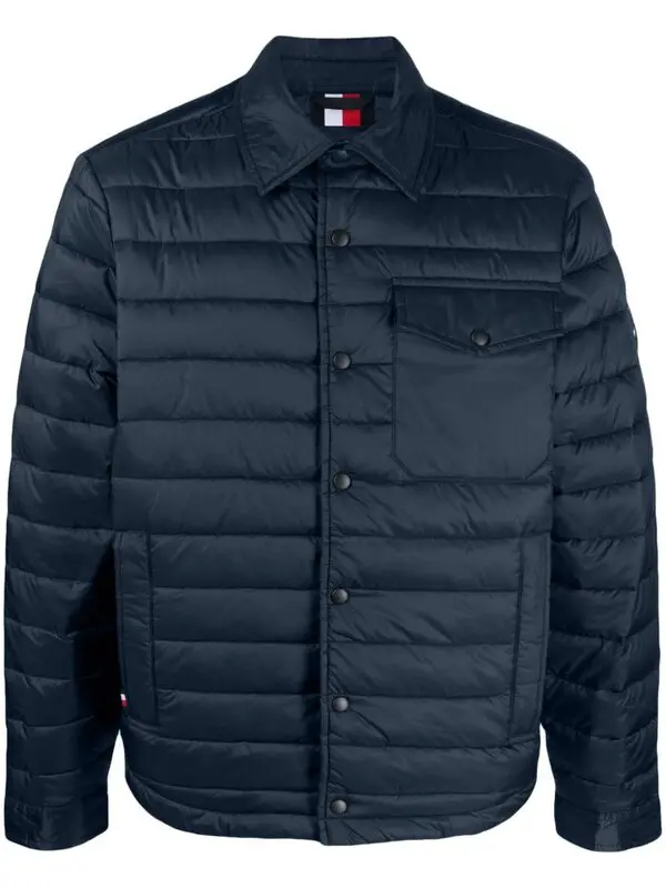 Tommy Hilfiger Logo-patch Padded Shirt Jacket