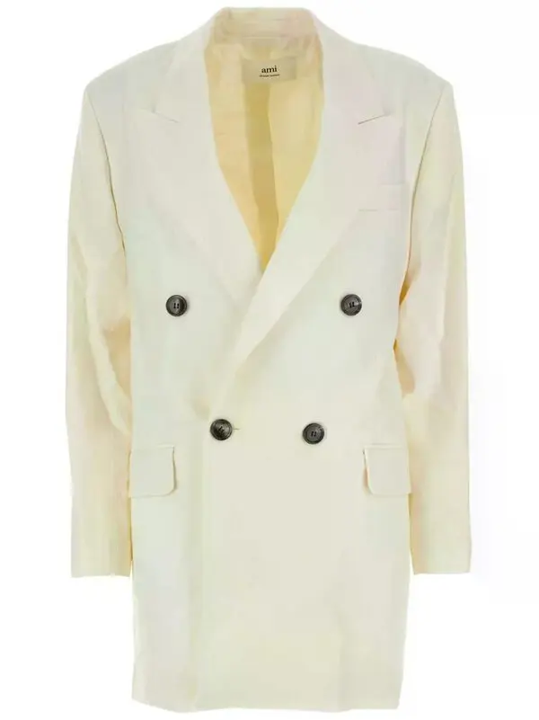 Ami Double-breasted Blazer - Neutrals
