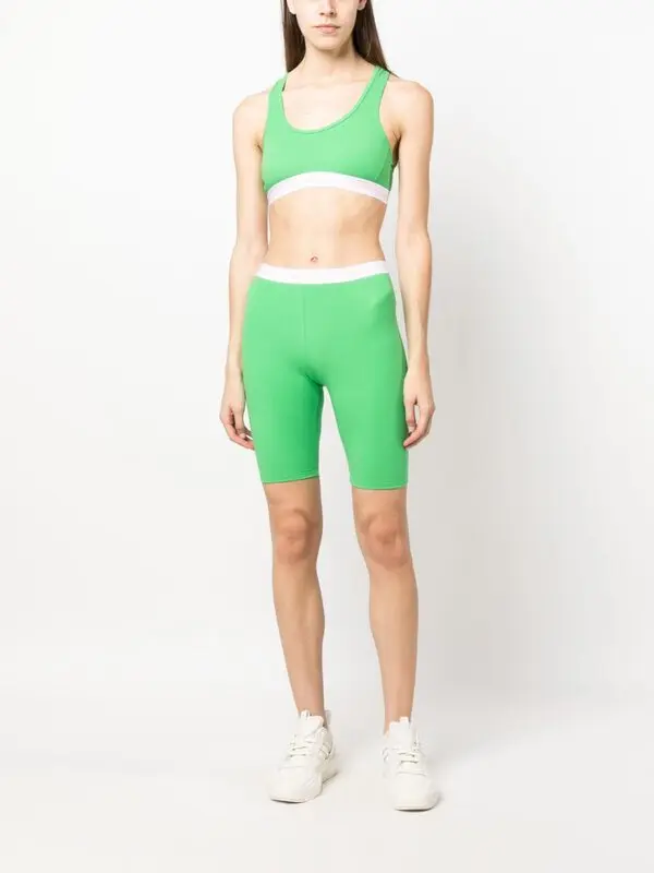 Dsquared2 Logo-underband Racerback Sports Bra - Green