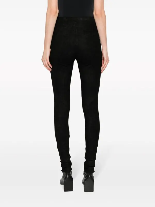 Isabel Benenato High-rise Leather Leggings