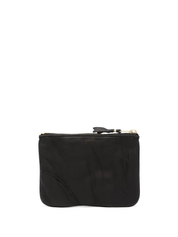 Comme Des Garçons Logo-debossed Leather Wallet - Black
