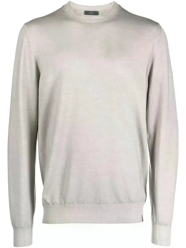 FAY Logo-tag Crew-neck Jumper