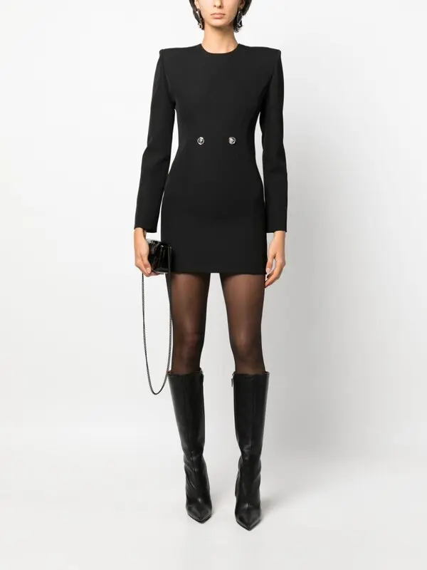 Versace Hourglass Grain-de-poudre Mini Dress