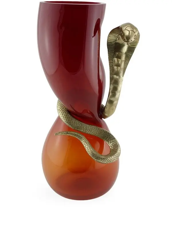 VANESSA MITRANI Cobra Glass Vase - Red