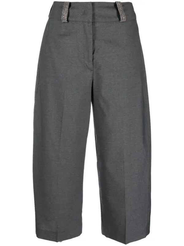 Fabiana Filippi Pressed-crease Wool Trousers
