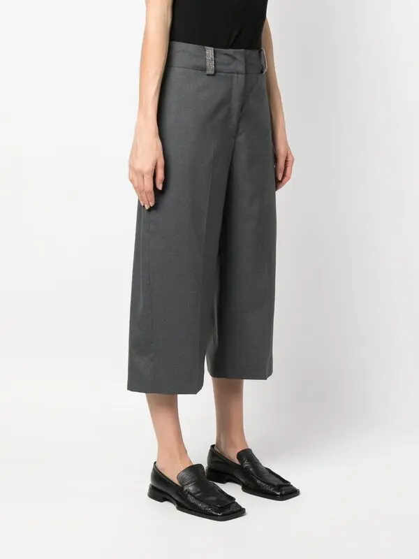 Fabiana Filippi Pressed-crease Wool Trousers