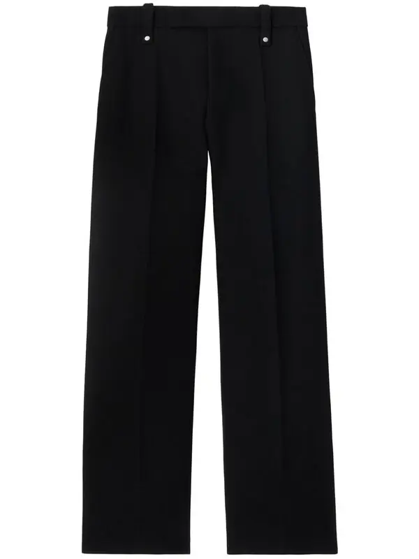 Burberry Straight-leg Wool Trousers - Black