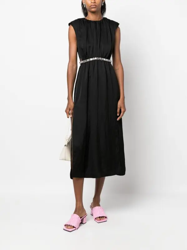 Sandro Crystal-embellished Midi Dress