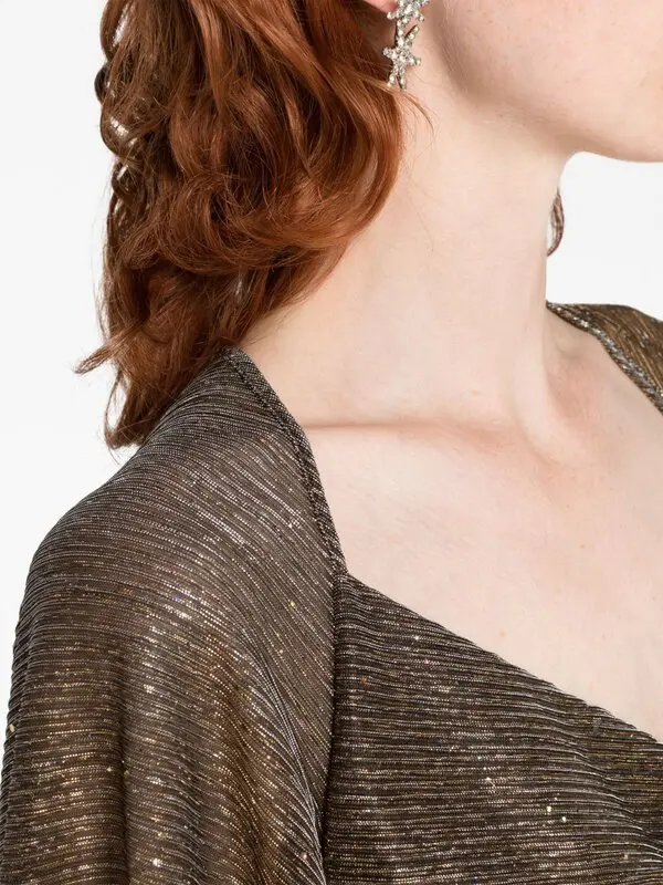 Talbot Runhof Sweetheart-neck Draped Gown - Gold