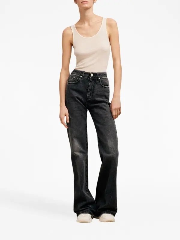 Ami Mid-rise Wide-leg Trousers
