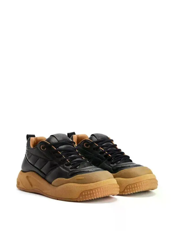 AMI Paris Panelled Sneakers - Black