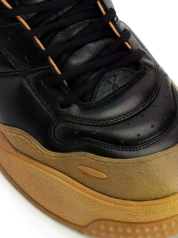 AMI Paris Panelled Sneakers - Black