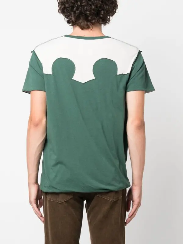 MAISON MARGIELA Décortiqué Logo-print T-shirt - Green