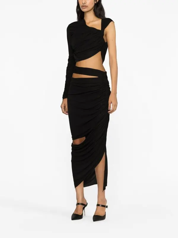 ANDREĀDAMO Draped Asymmetric Top