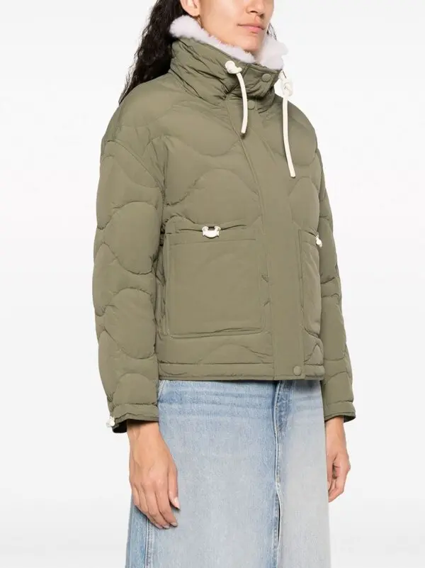 YVES SALOMON High-neck Quilted Jacket