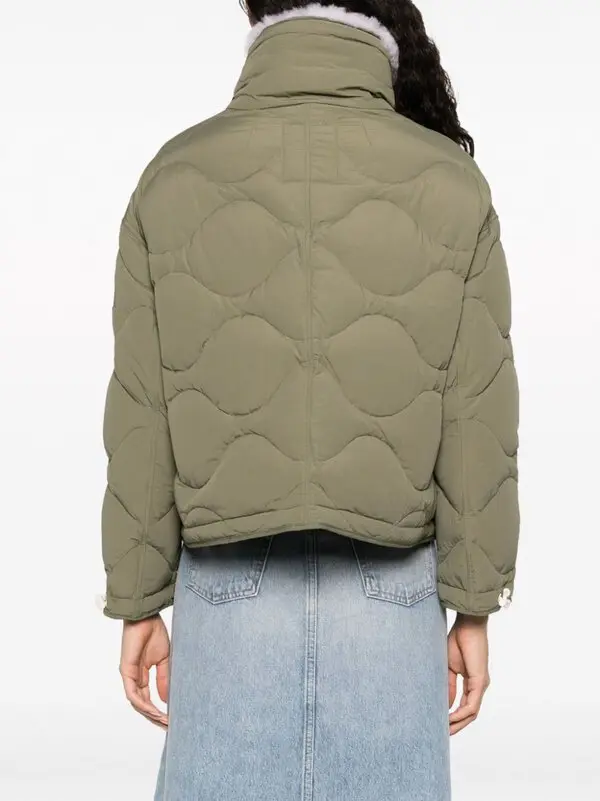 YVES SALOMON High-neck Quilted Jacket
