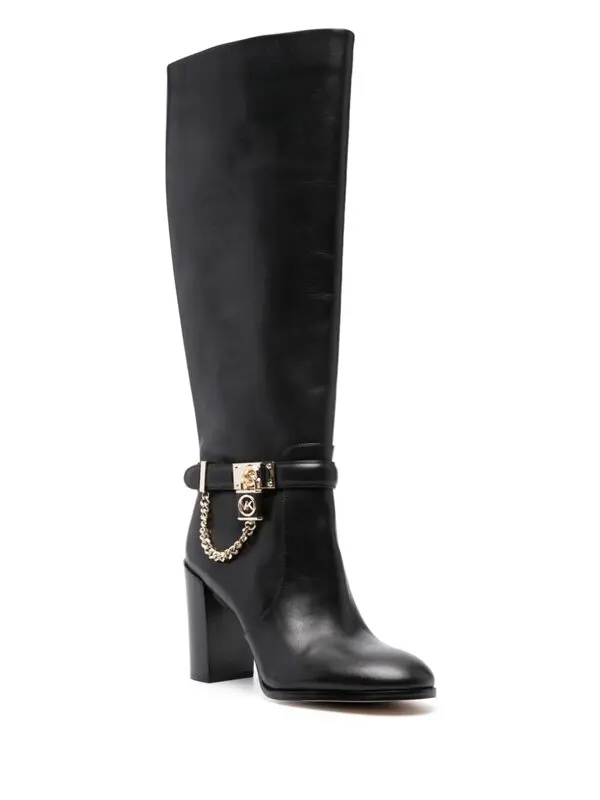 Michael Kors Hamilton 100mm Leather Boots