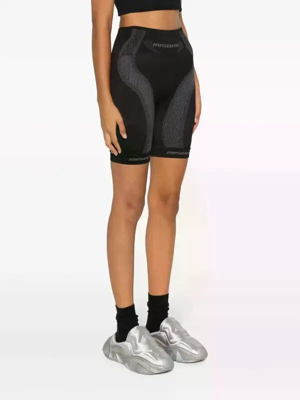 MISBHV Logo Intarsia-knit Cycling Shorts