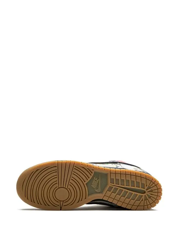 Nike X Supreme Sb Dunk Low Rammellzee Sneakers - Black
