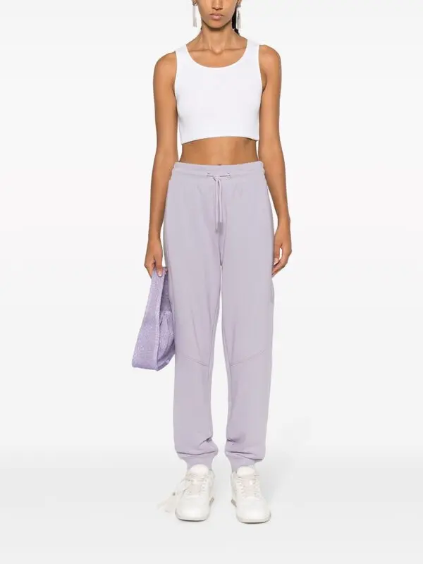 Calvin Klein Tab Jersey Track Pants - Purple