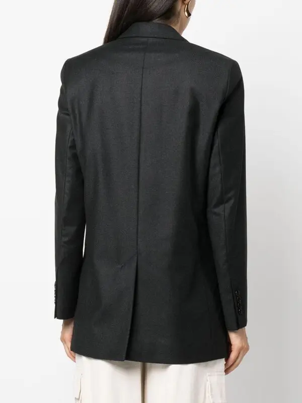 AMI Paris Single-breasted Wool Blazer - Grey